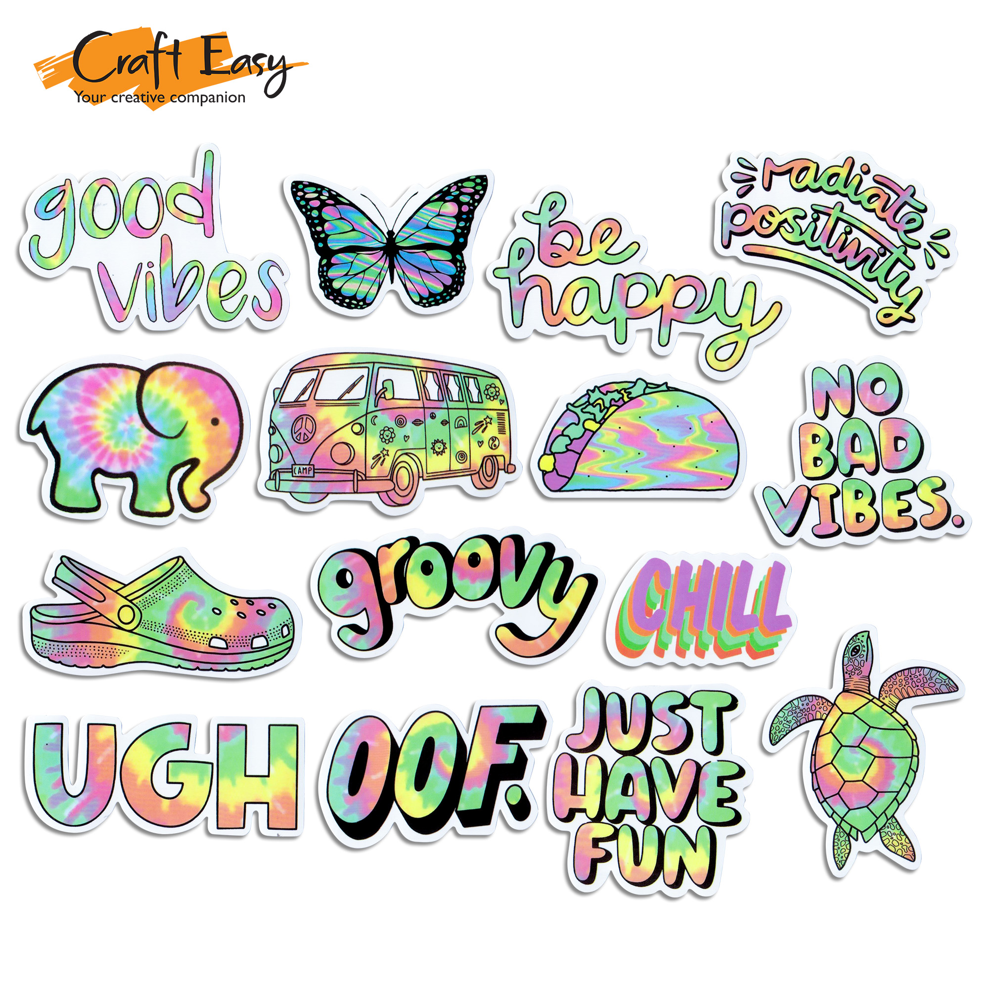 Craft Easy Stickers - Gradient Set Assorted (30 pcs) | Shopee Philippines