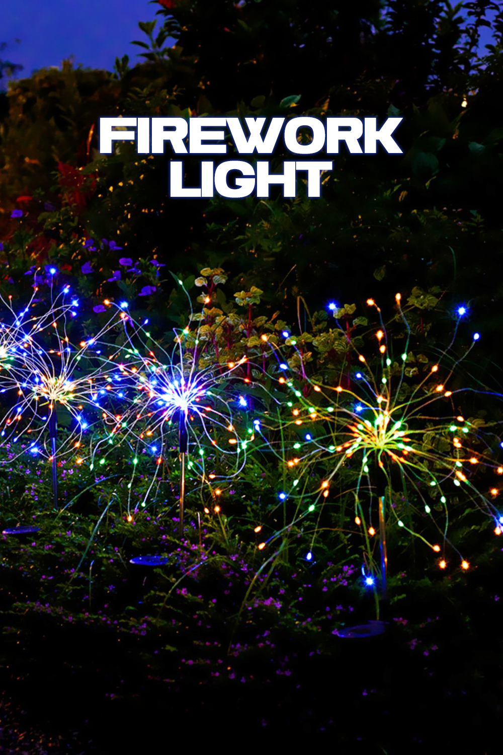 Solar Christmas Lights Waterproof 120/90 LED Firework Outdoor Garden ...