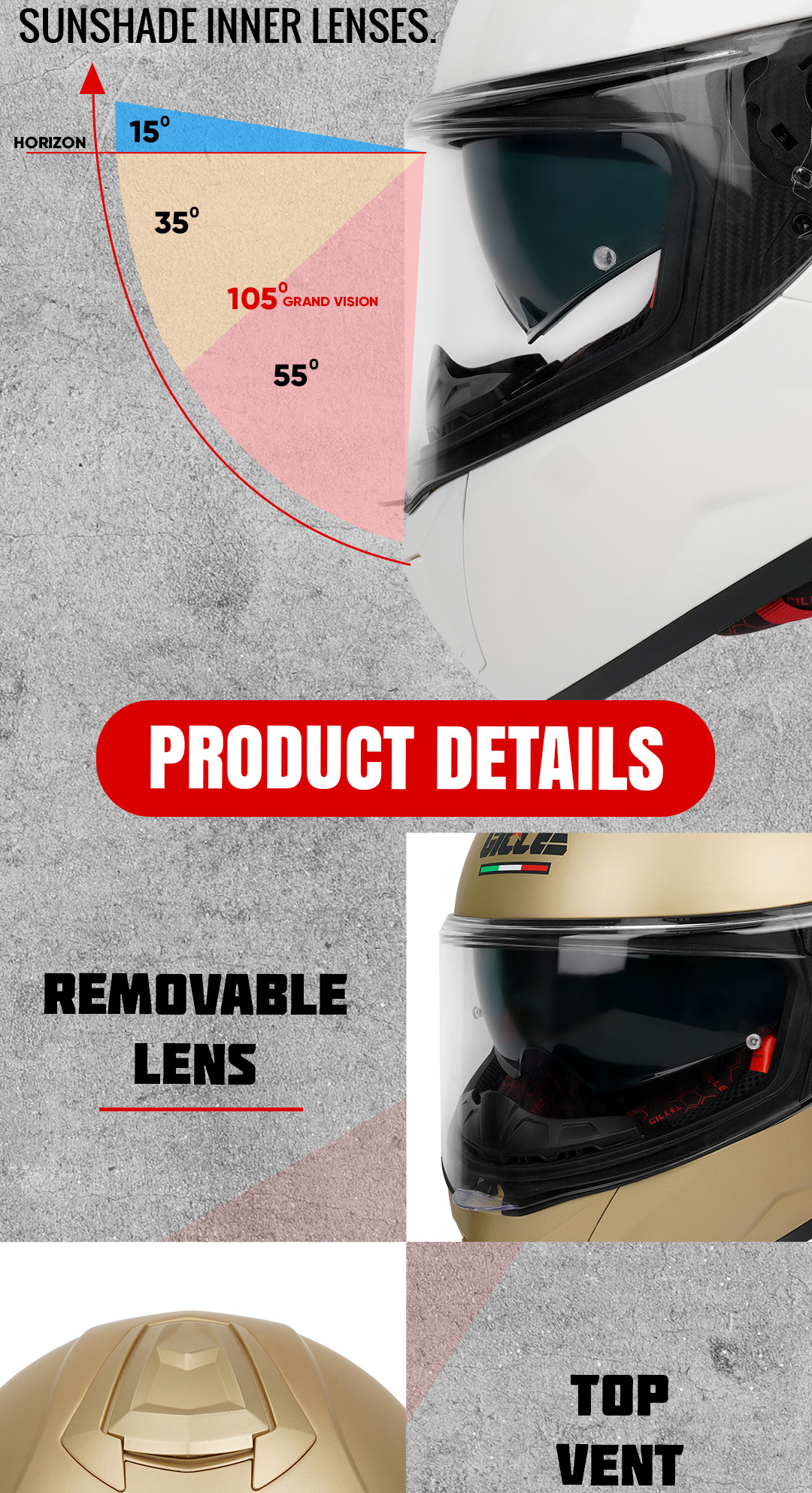 Gille Helmet 883 FALCON PLAIN Motorcycle Helmet Full Face Dual Visor With Keychain | Shopee ...