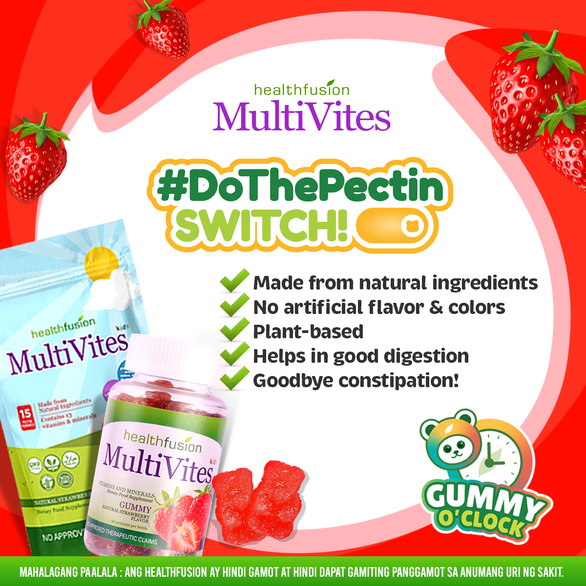 MultiVites Immunity Pouch 15 Gummy Complete Multivitamins for Kids ...