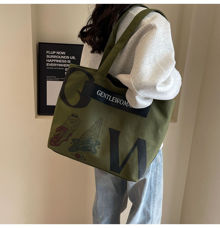Mumu 3079 Thai New Fashion Gentle woman Canvas Shoulder Bag Tote Bag ...