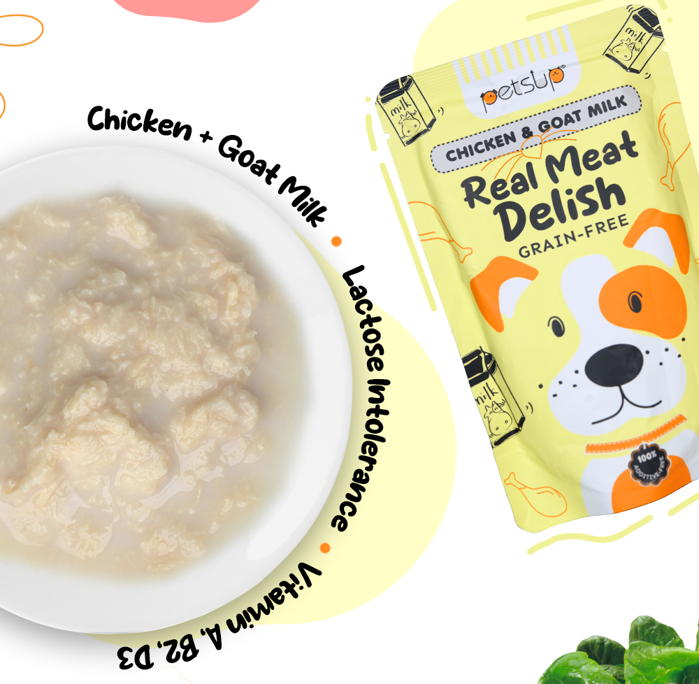 Petsup Dog Wet Food 85g Real Meat Delish High Protein Chicken Goat Milk ...