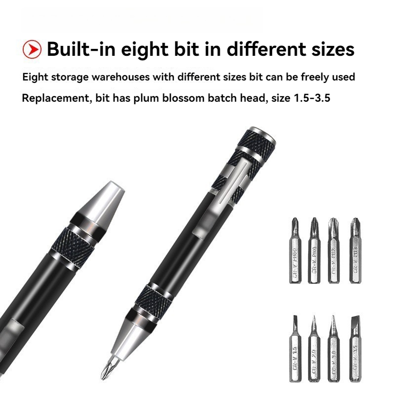 8 In 1 Pocket Precision Mini Screwdriver Pen Multifunction Repair Hand ...