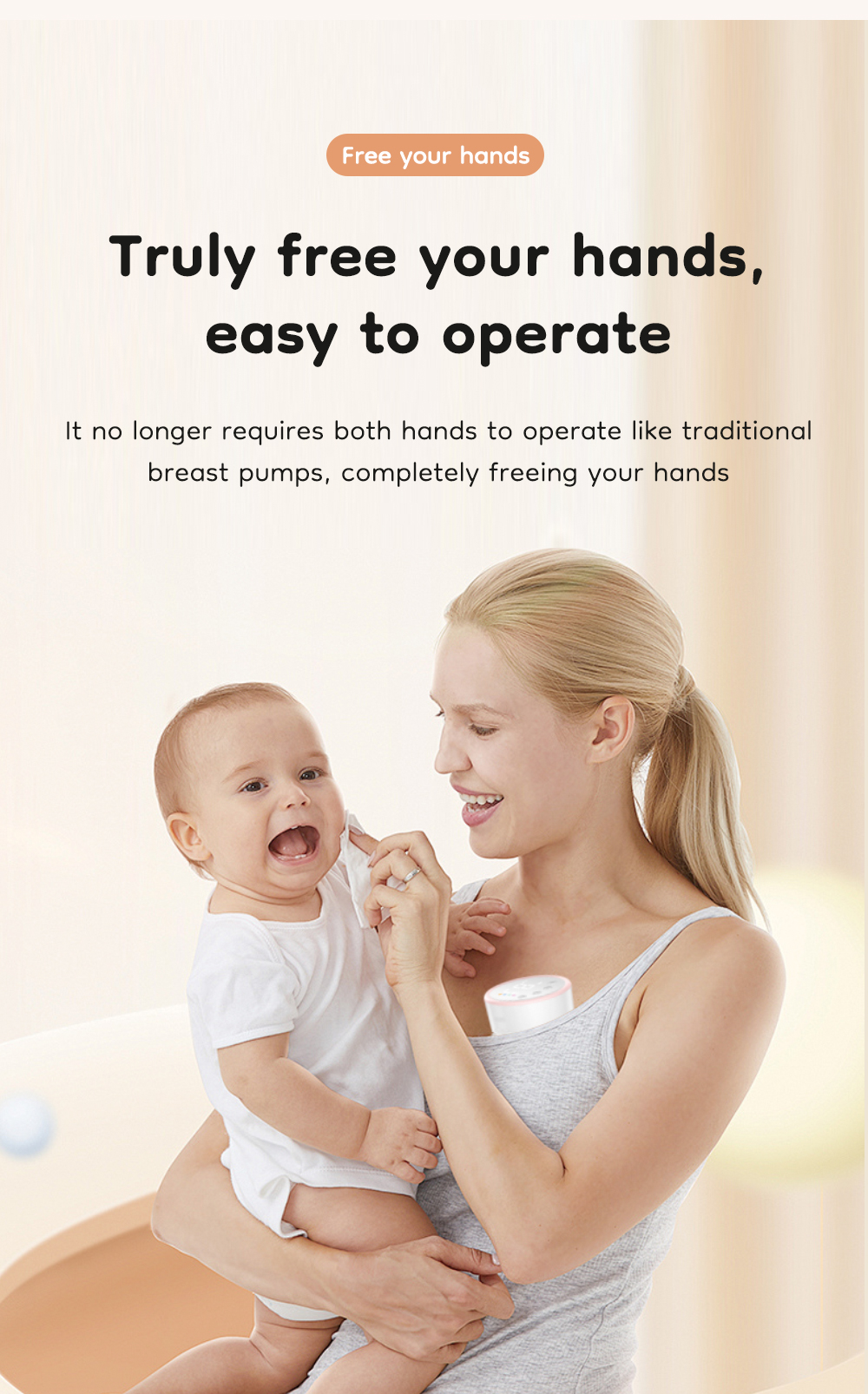 Dr.isla EB29 Breast Pump Wearable Electric Hands-Free 4 Modes 12 Levels ...