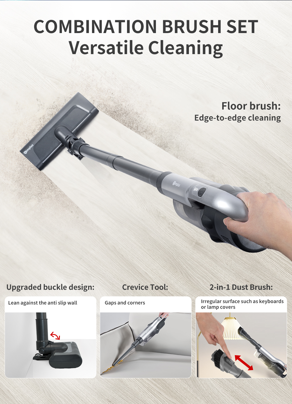 Simplus Cordless Vacuum Cleaner Portable Handheld Strong Suction ...