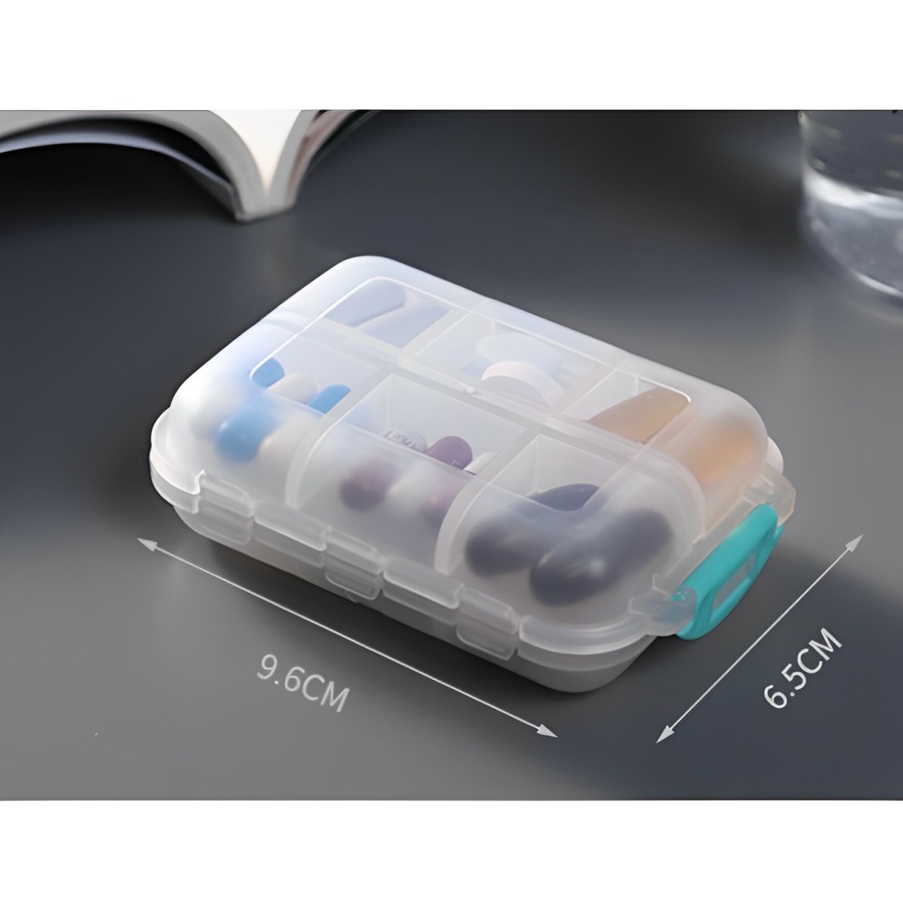 10 Grid Mini Storage Box, Portable Organizer Case, Small Plastic Box ...