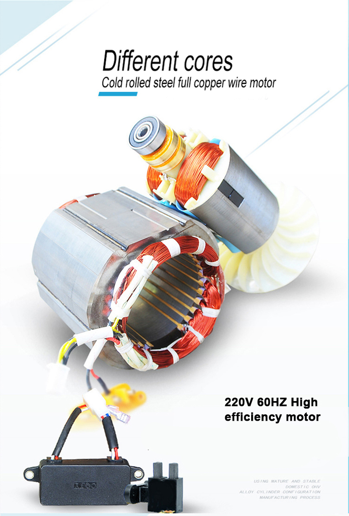 950W Portable Gasoline Generator Set 220V/60HZ Household Outdoor Small ...