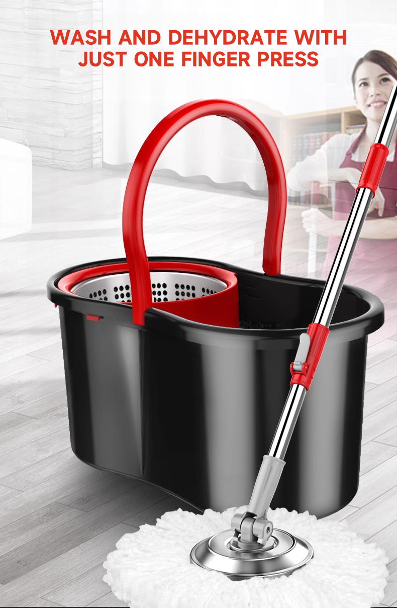 Oimiu 360 Mop With Spinner Rorating Map Squeezer Floor Cleaning Heavy ...