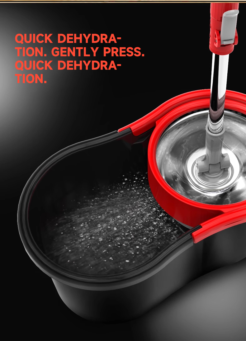 Oimiu 360 Mop With Spinner Rorating Map Squeezer Floor Cleaning Heavy ...