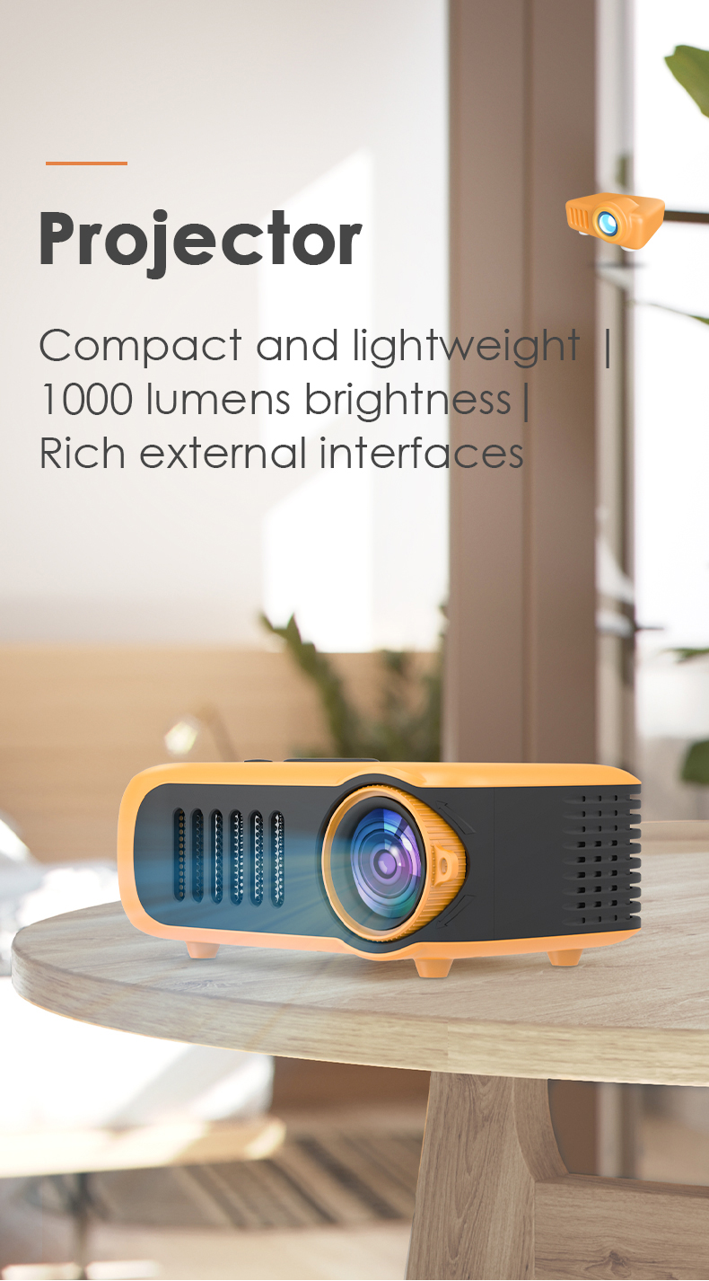 Aoka By Deli Projector Portable Projector 1080P Hdmi USB For Computer ...