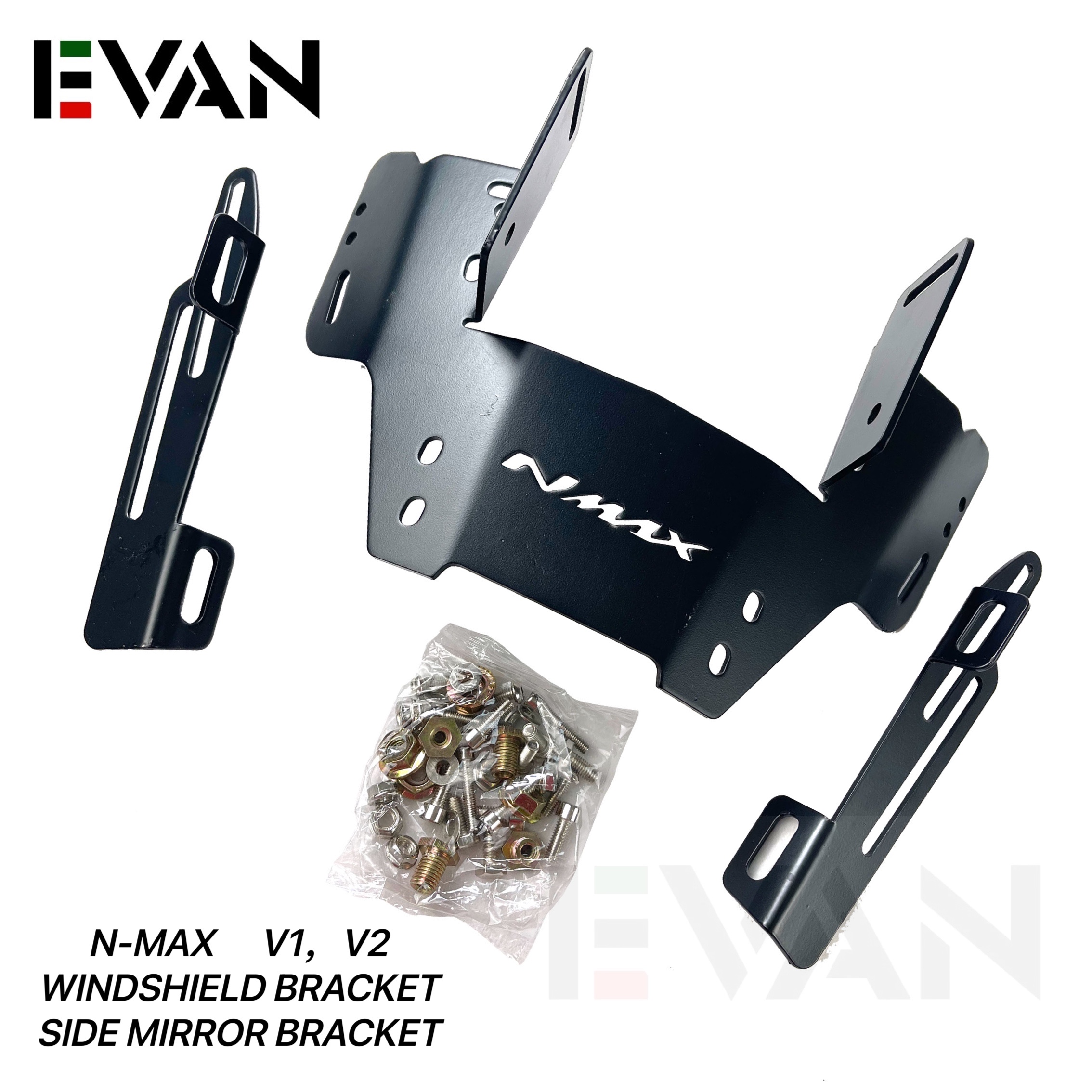 EVAN ph Side Mirror Bracket Windshield Bracket With Bolt for Nmax 155 ...