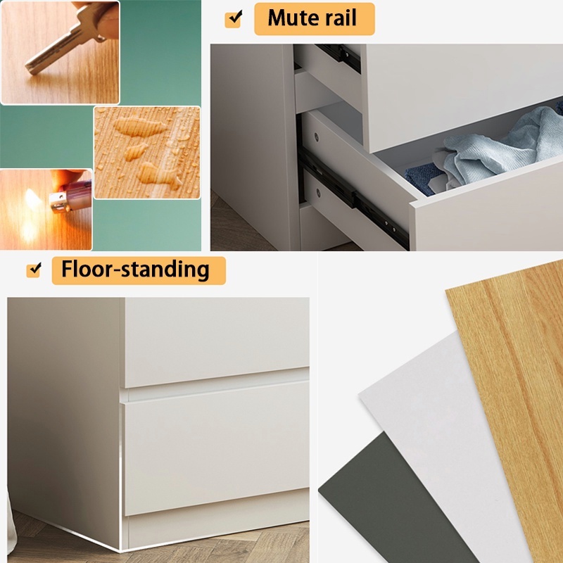 Drawer Cabinet Solid Wooden Storage Cabinet 4 Multi Layer Drawer For ...