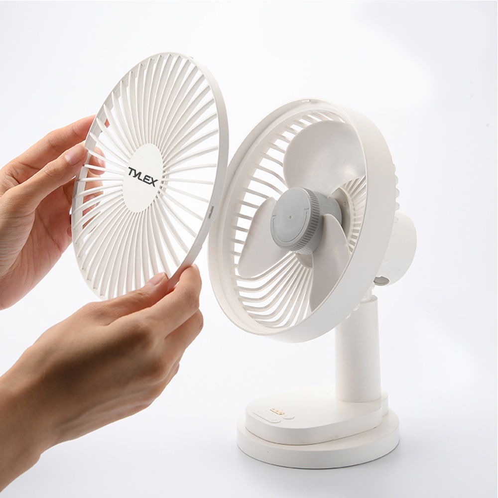 TYLEX XM47 Rotatable Desk Fan | 4000mAh Rechargeable 2A Fast Charging ...