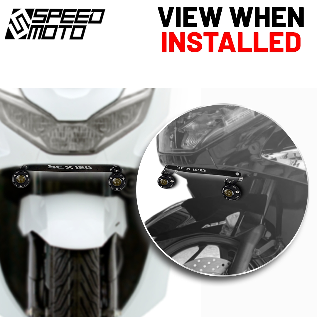 PCX 160 LED BRACKET MATTE BLACK MINI DRIVING LIGHT SUPPORT FOR HONDA ...