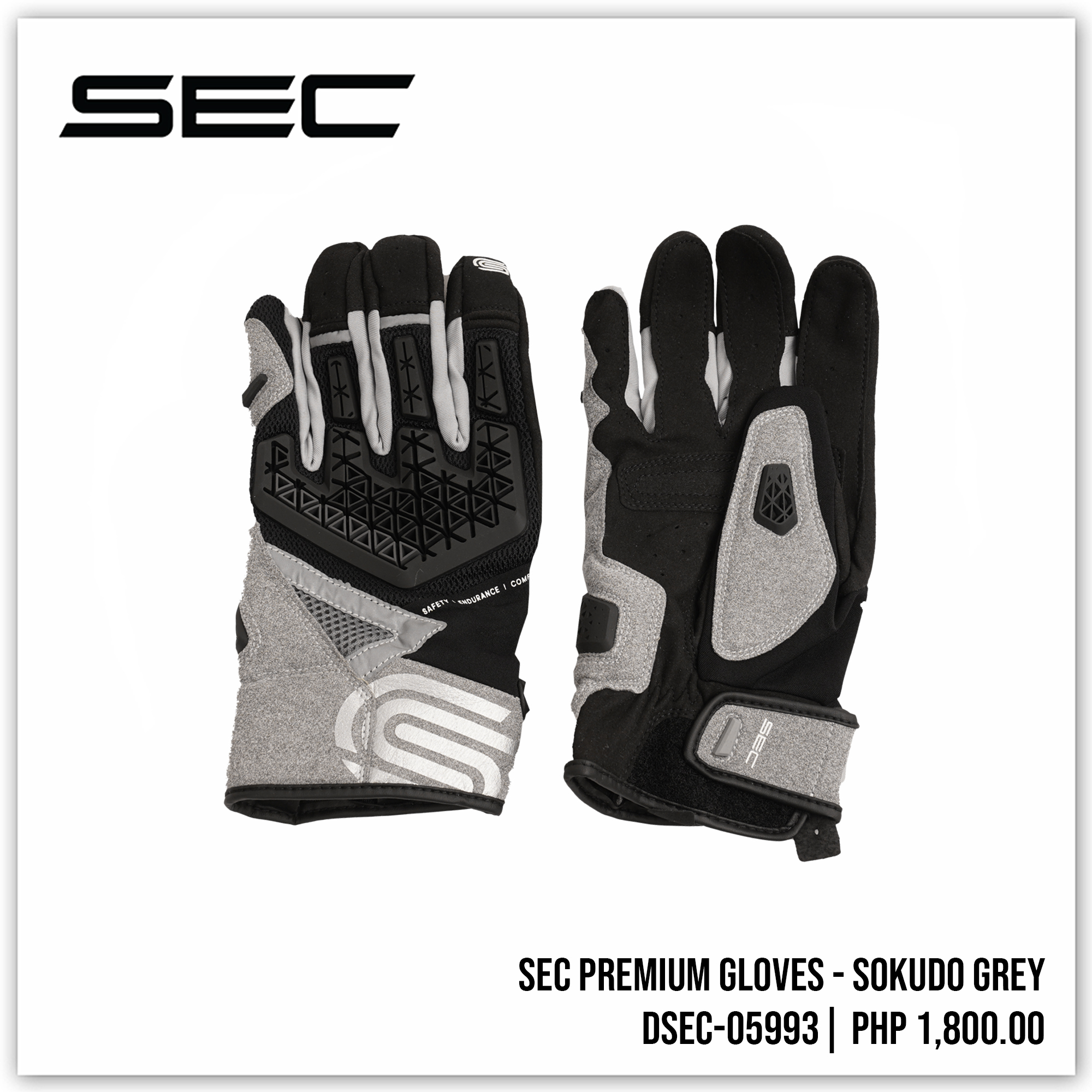 SEC Premium Gloves - Sokudo (M-XL) | Shopee Philippines