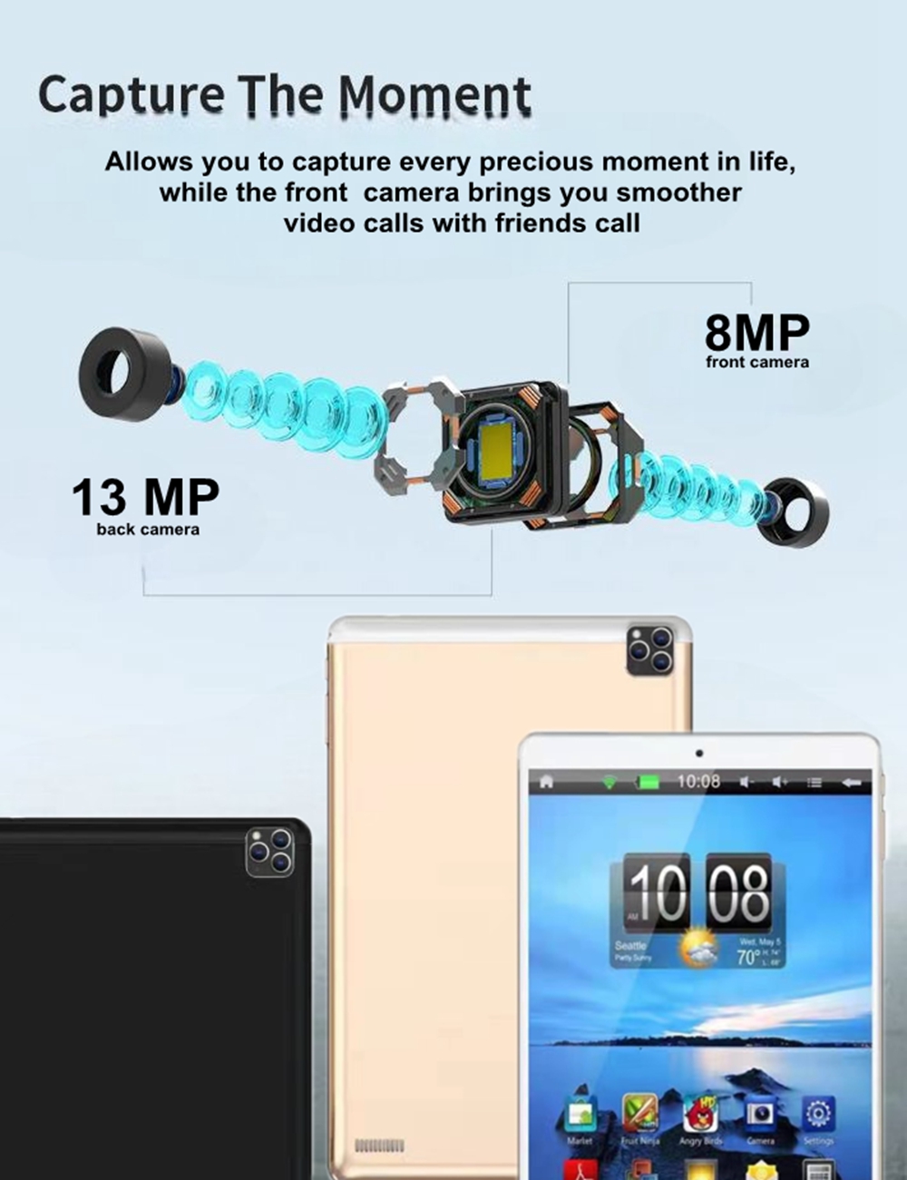 11 Inches Learning Computer Dual Sim Pc 8Gb + 128Gb Android Tablet ...