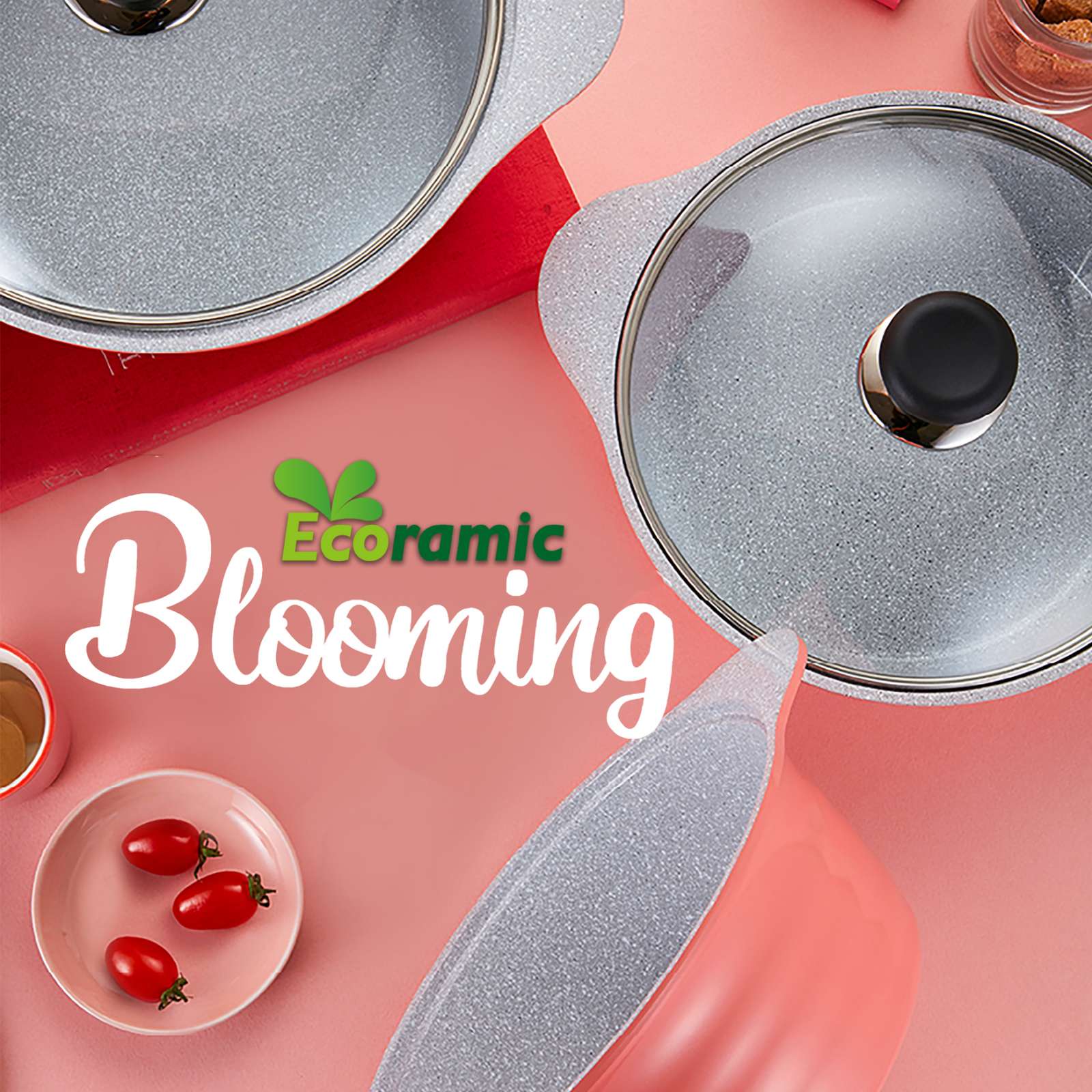 Ecoramic Blooming Pot with Glass Lid Pink | Shopee Philippines