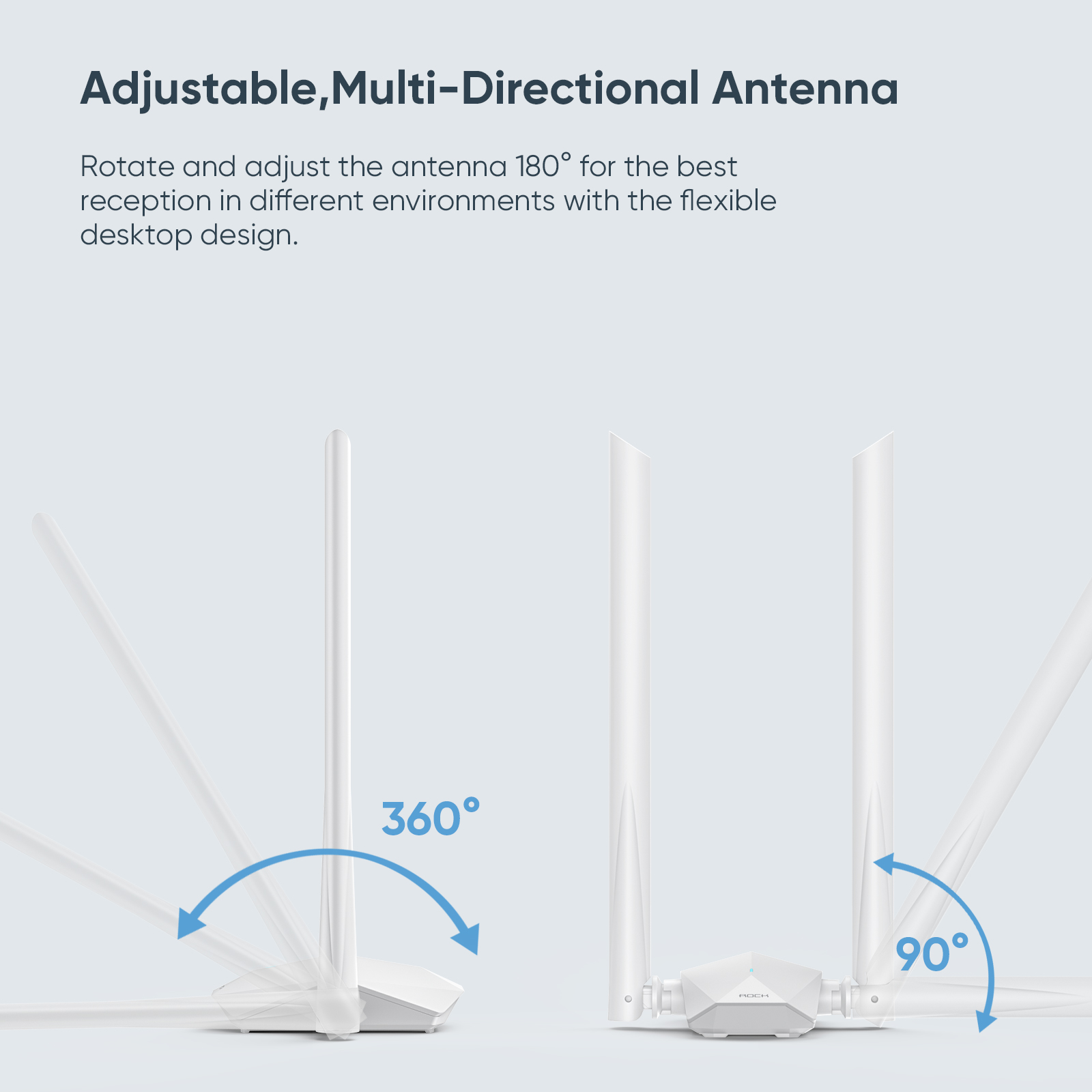 Rock Space AX1800 Wi-Fi6 Dual-Band USB 3.0 Adapter U1A WiFi Adapter ...