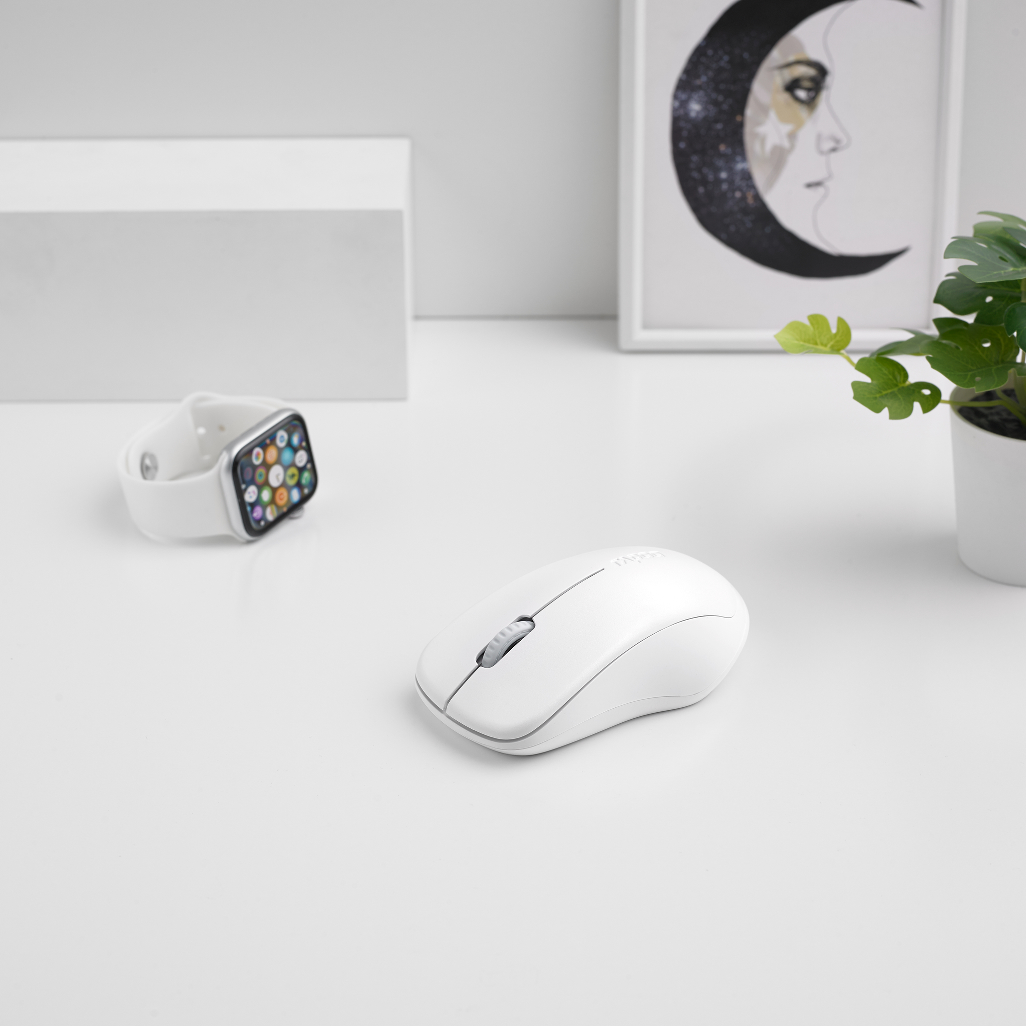 Rapoo 1680 Silent Wireless Mouse for Laptop PC USB 2.4G 1000DPI ...