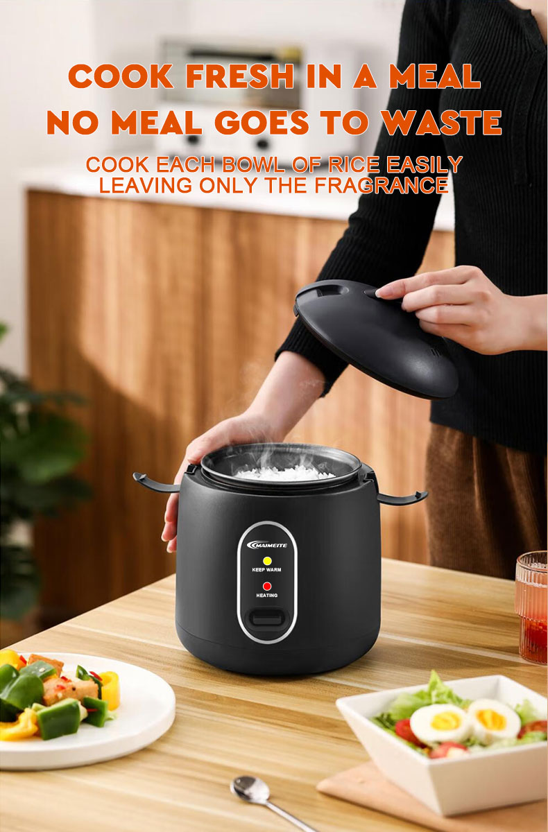 Maimeite 1.2L/2L mini rice cooker with steamer non-stick pot multi ...