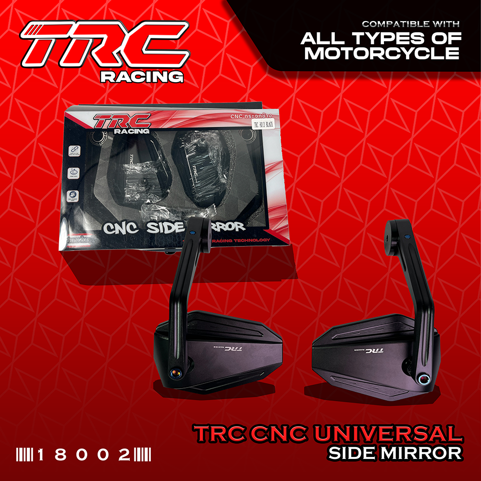 TRC Racing CNC Universal Bar End Side Mirror Japan Lens Clear and Non Graded 18002 | Shopee ...