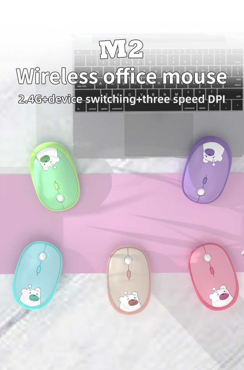 MOFii GEEZER M2 USB Receiver Wireless Silent Mouse Original Bear ...