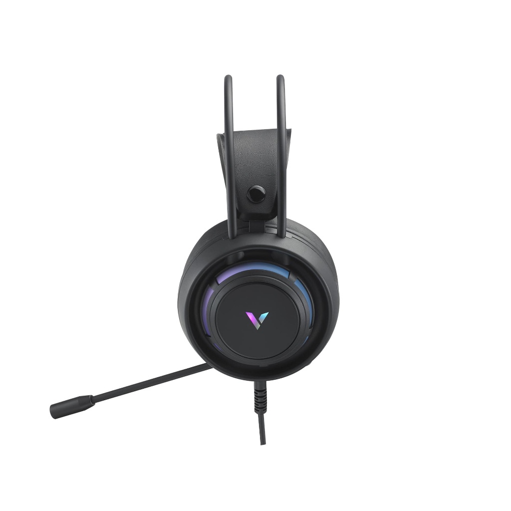 Rapoo VH110 RGB Gaming Headset with Mic 3.5mm Noise-Cancelling Wired Over Ear Headset with LED ...