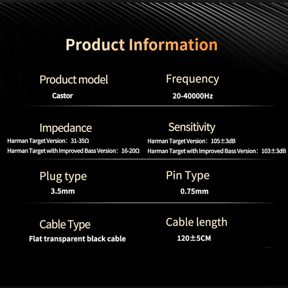 KZ Castor In-Ear Headphones Dual Dynamic 2DD 10mm+8mm Hi Fi Headset ...