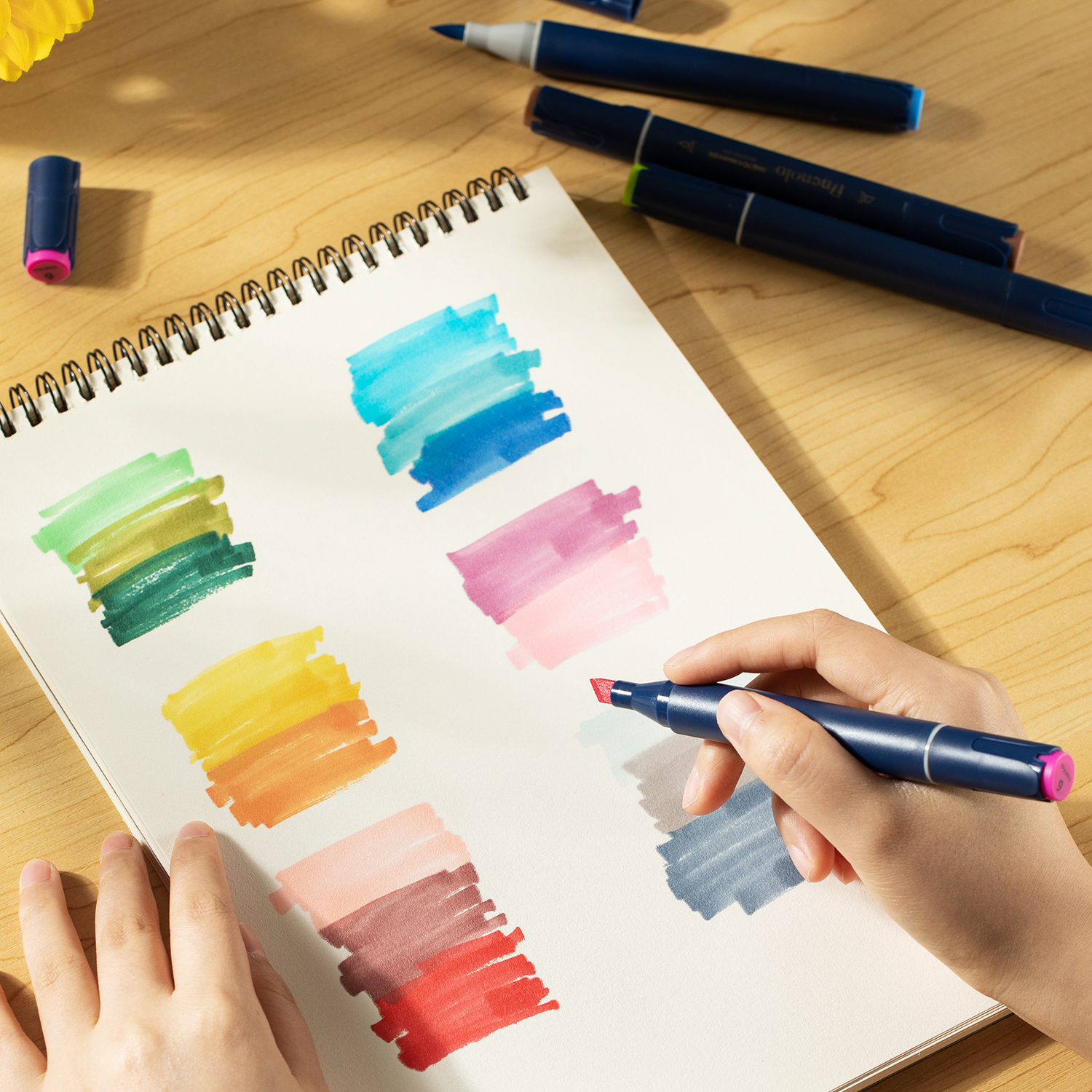 Deli 30/40/60/80Colors Marker Set Pen Alcoholic Marker School Supplies ...