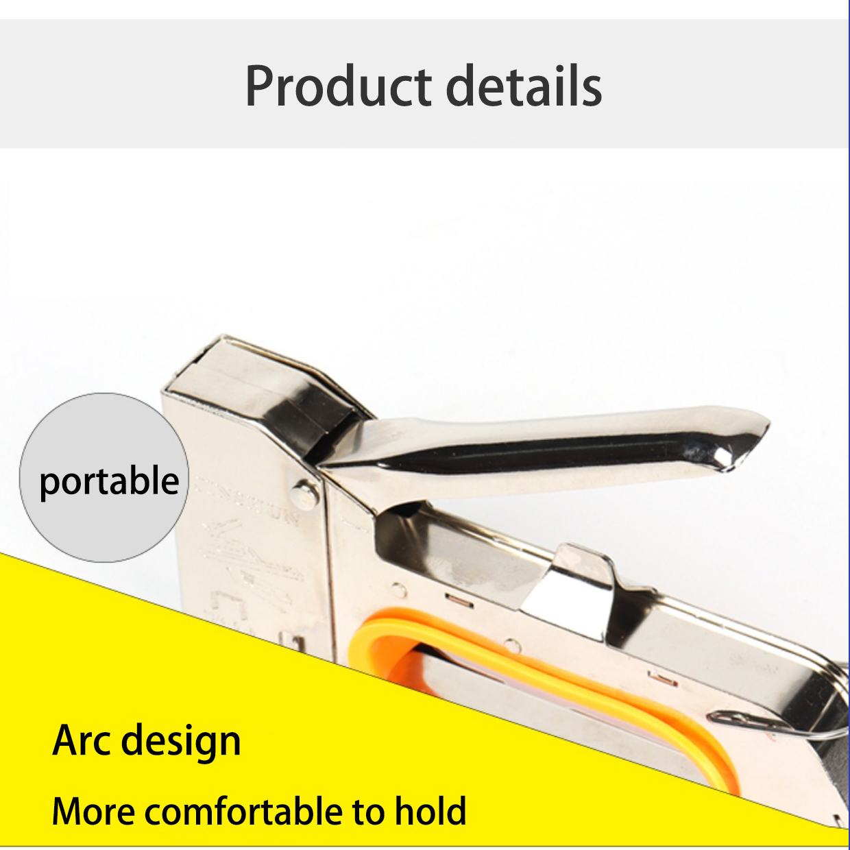 Staple Gun Tacker Heavy Duty Stapler Nail Gun With Staple Wire | Shopee ...