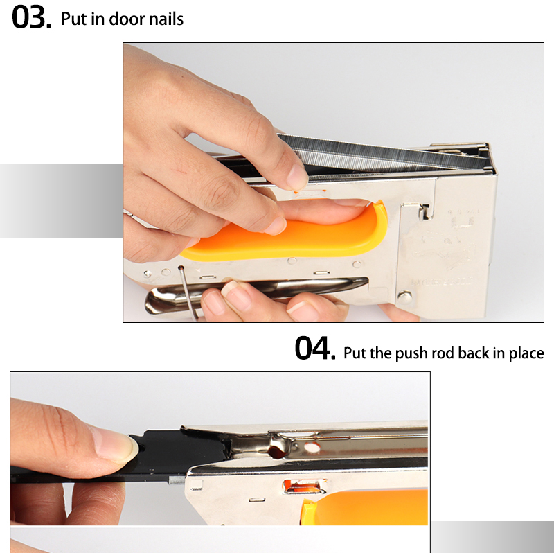 Staple Gun Tacker Heavy Duty Stapler Nail Gun With Staple Wire | Shopee ...