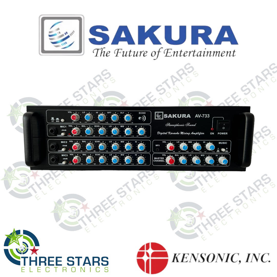Original Sakura AV-733 Stereo Mixing Amplifier | Shopee Philippines