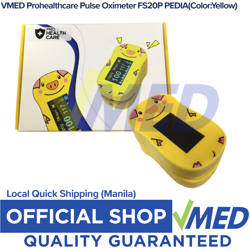 VMED Prohealthcare Pulse Oximeter FS20P PEDIA (Color: Yellow) | Shopee ...