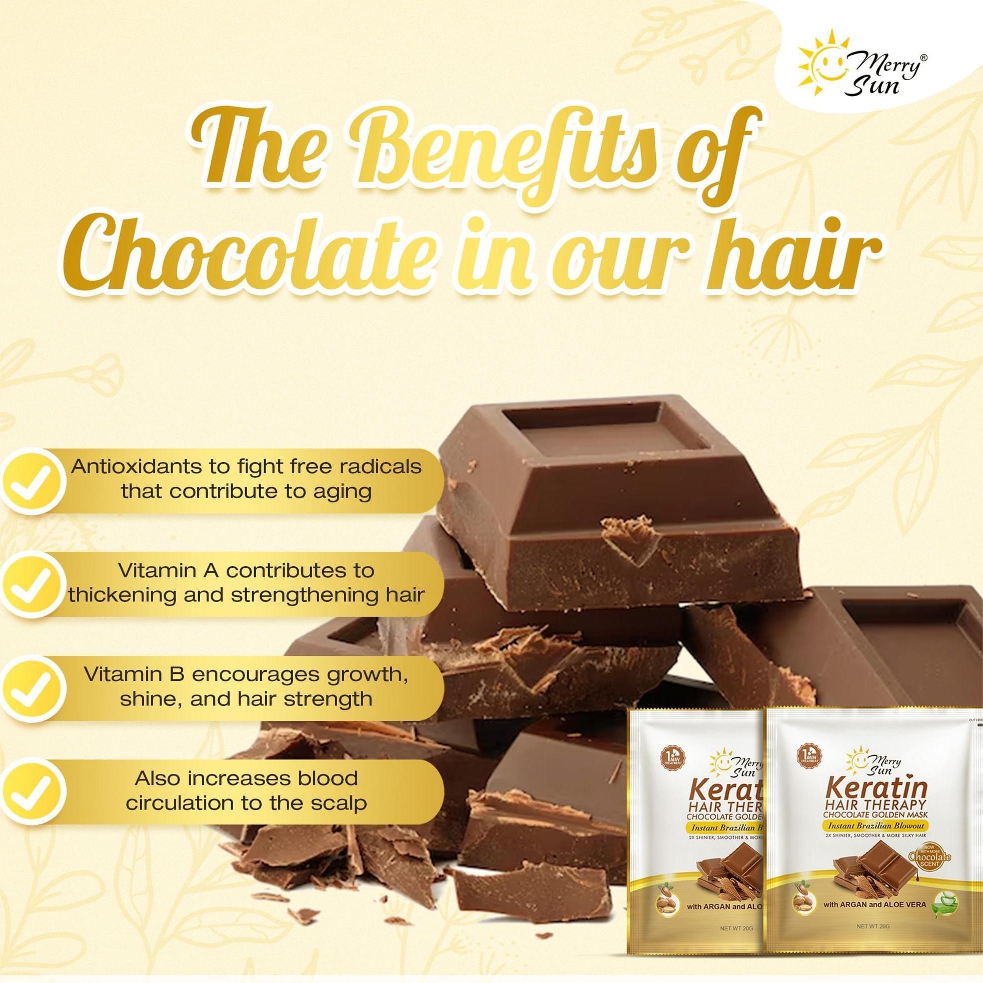 Merry Sun Chocolate Keratin Hair Treatment Sachet 20ML | Shopee Philippines