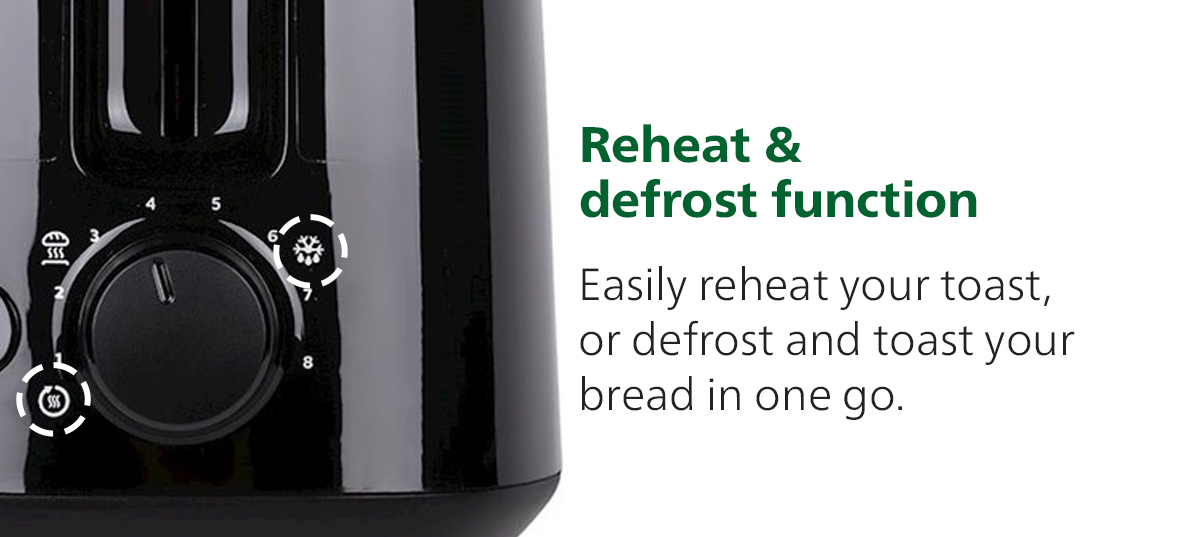 PHILIPS Toaster Two Large Variable Slot With 8 Settings and Integrated ...