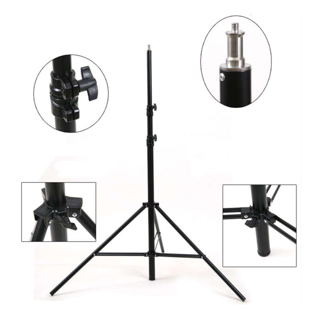 Pxel 280cm Heavy Duty Spring / Air Cushioned Studio Light Stand Flash ...
