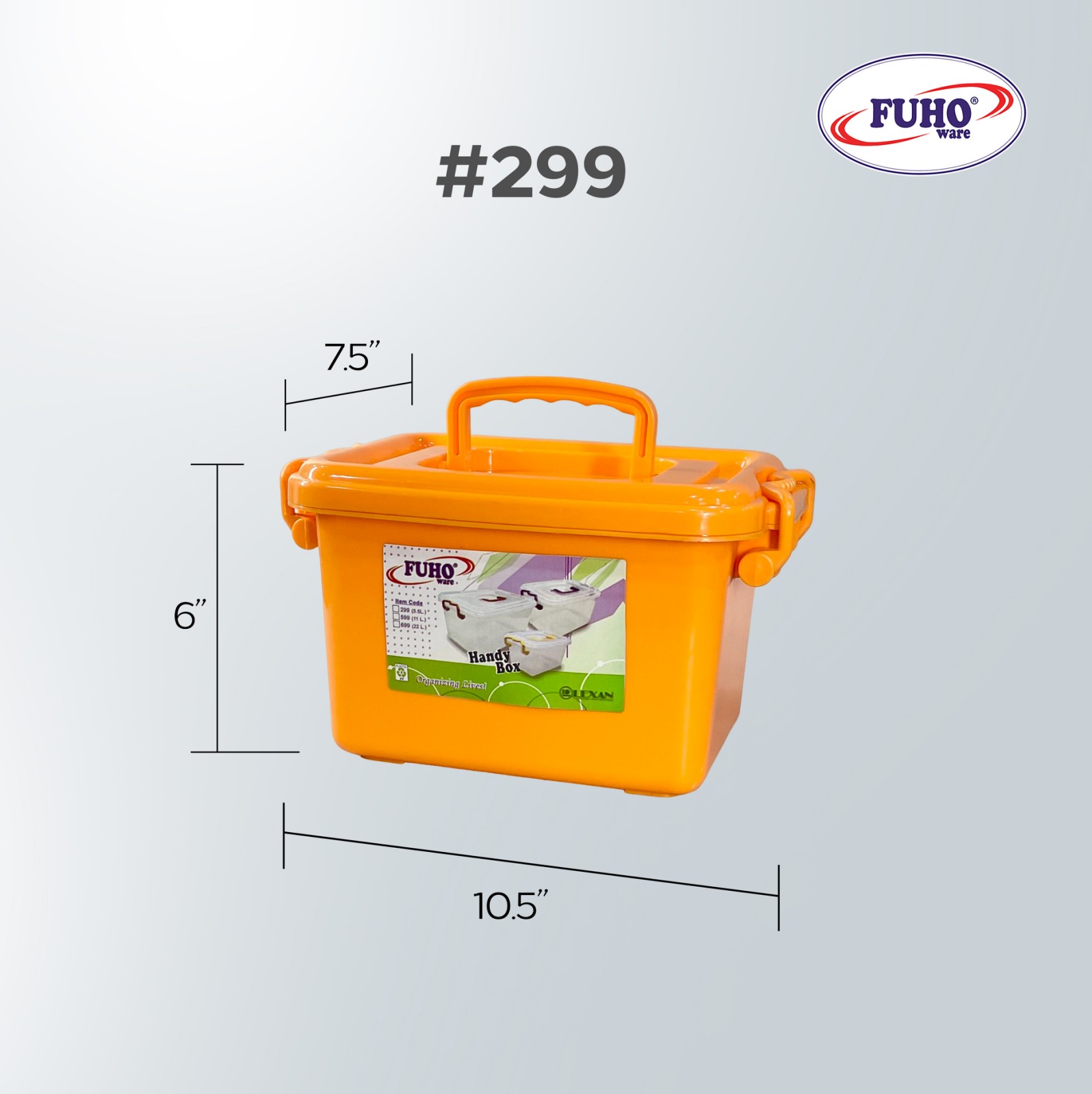 1pc FUHO 5.5L Plastic Handy Box #LH299 | Shopee Philippines