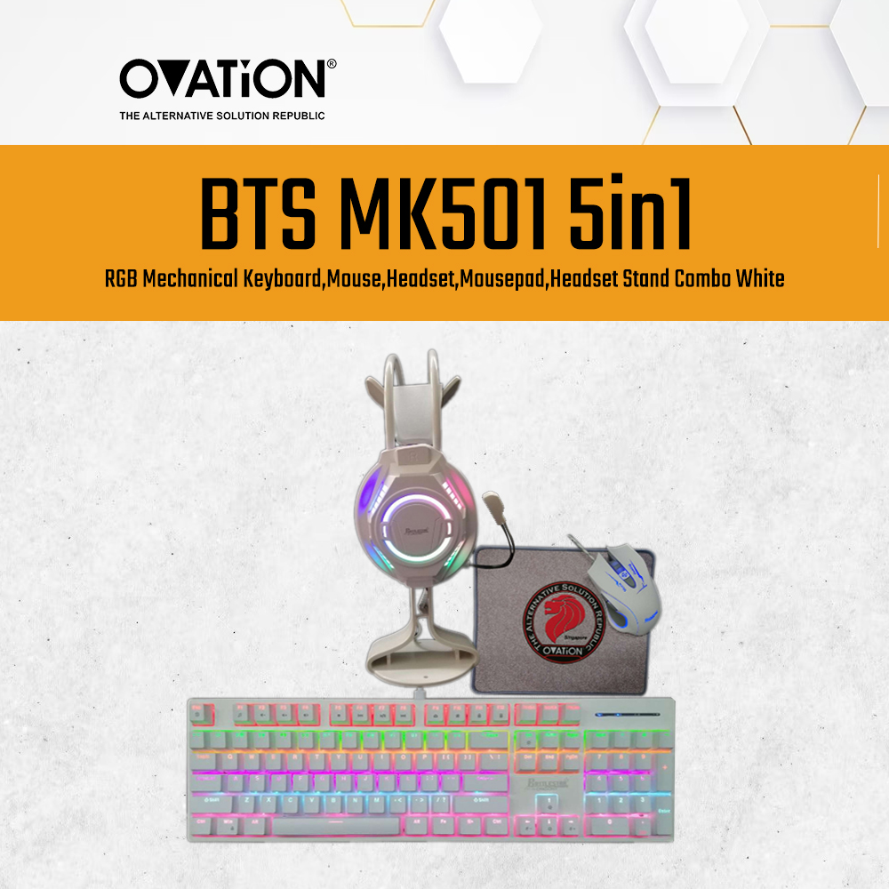 EasyPC|Ovation BTS MK501 5in1 Mechanical Keyboard,Mouse,Headset ...