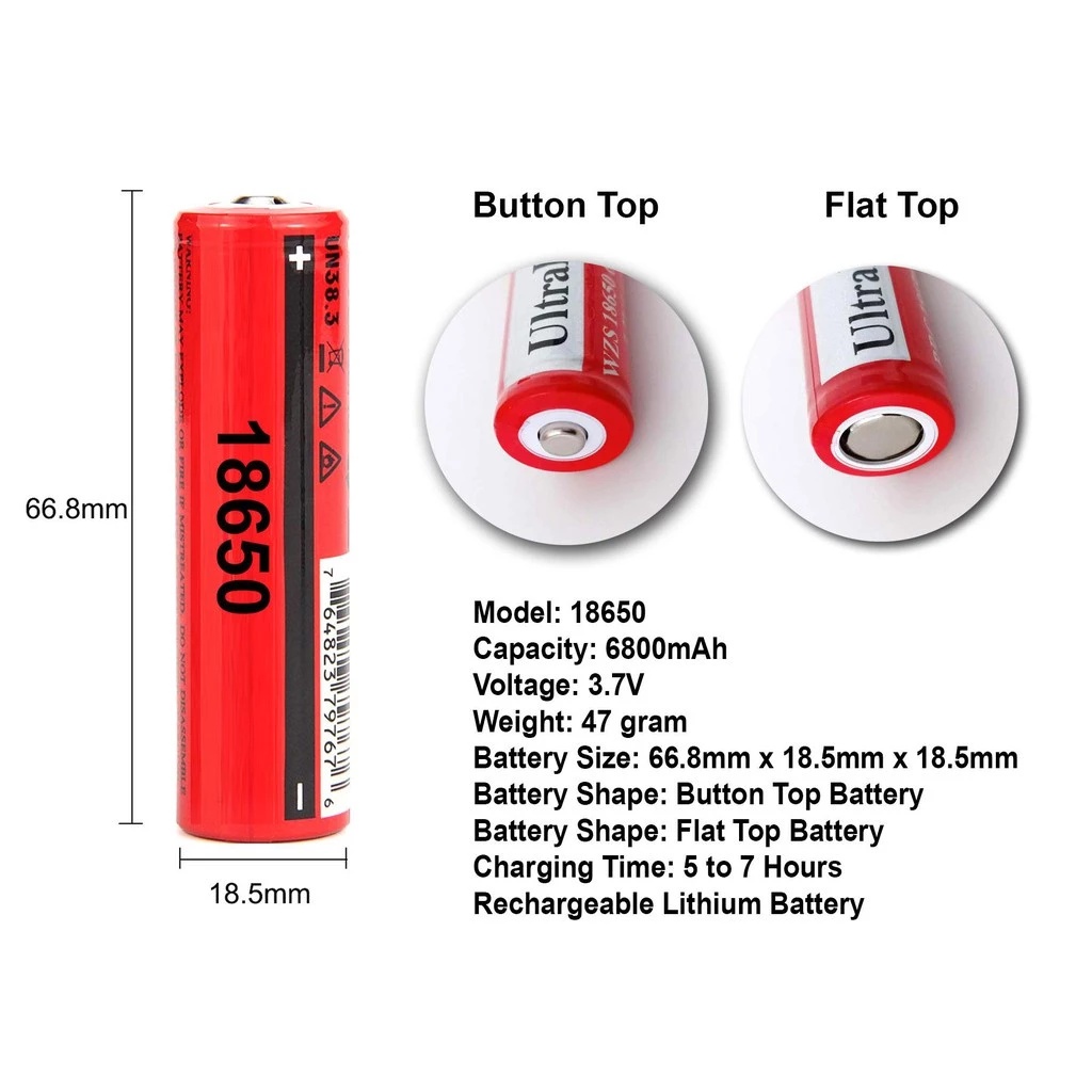1pc. Rechargeable Battery 18650/4800mAh 3.7V | Shopee Philippines