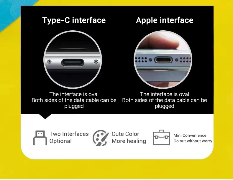 USB Small Fan Android Type-c Phone Fan Portable Small Fan in-Line Dual ...