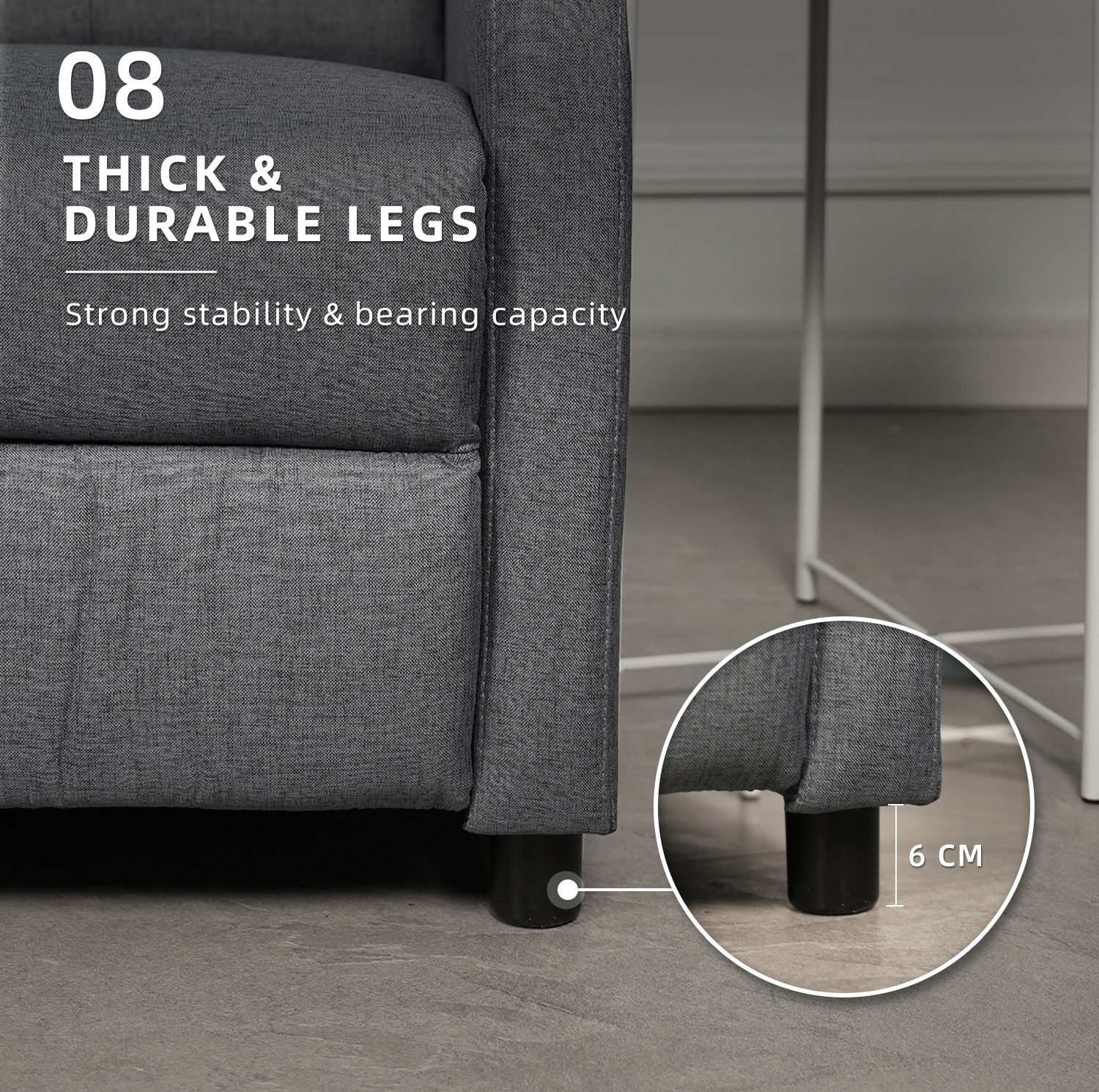 Homez Recliner Sofa Push Back Sofa 1 Seater Sofa Lazy Sofa Beauty Sofa ...