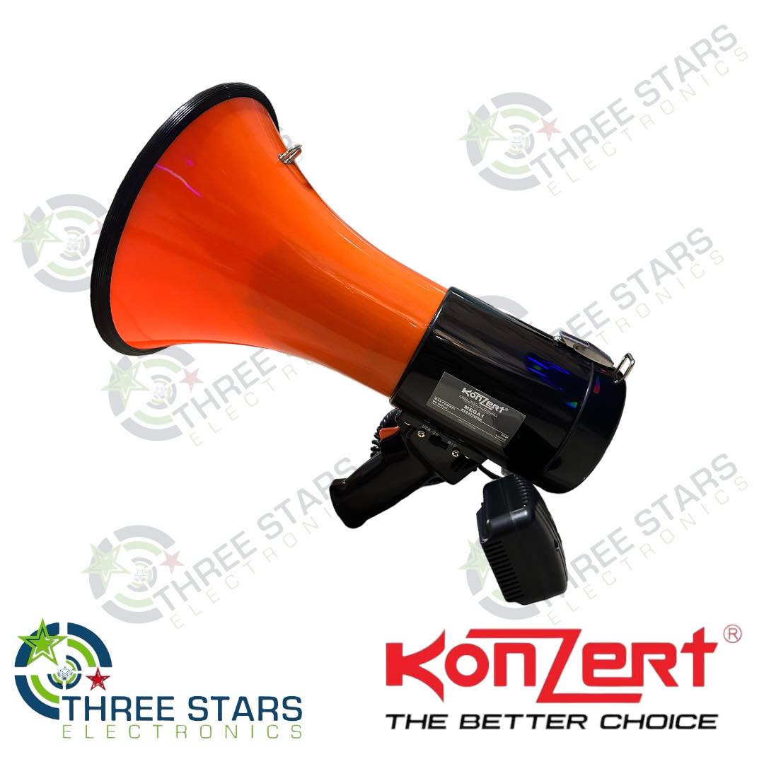 Konzert MEGA1 Megaphone 50W w/ Recording Function & Siren | Shopee ...