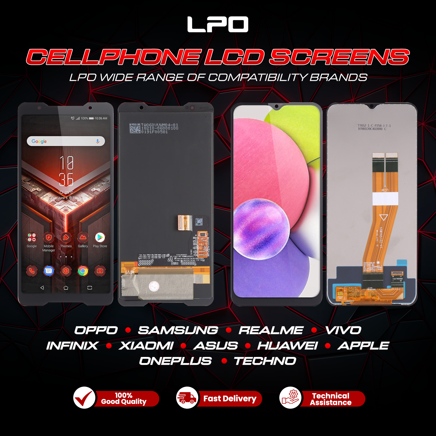 LPO 5.0 Inches Op. po A37 2016 LCD Screen Display Replacement ...