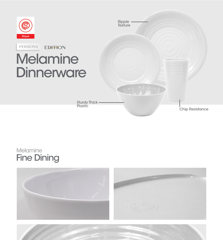 SLIQUE Premium Melamine Bowl 8 inches, Dining Bowl, Dinner Bowl ...