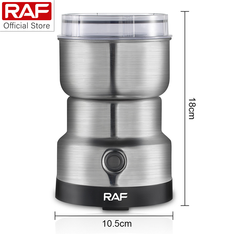 RAF Coffee Grinder Electric Coffee Grinder Stainless Steel Portable ...