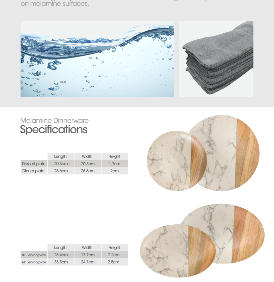 SLIQUE Melamine Dinner Plate, Serving Plate, Dessert Plate, Bowl ...