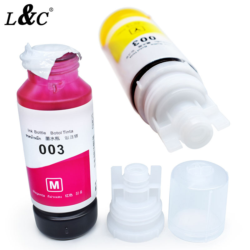 L&C 003 Ink Refill ink Dye Ink For Inkjet Printer L3110 L3116 L3210 ...