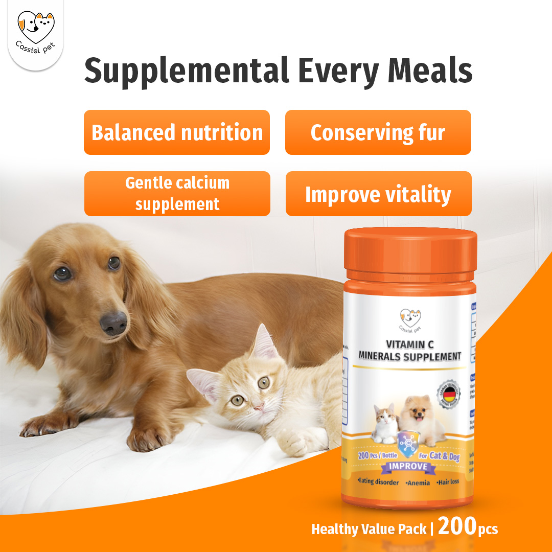 CASSIEL PET Multivitamin Supplement Vitamins Probiotics Calcium For ...