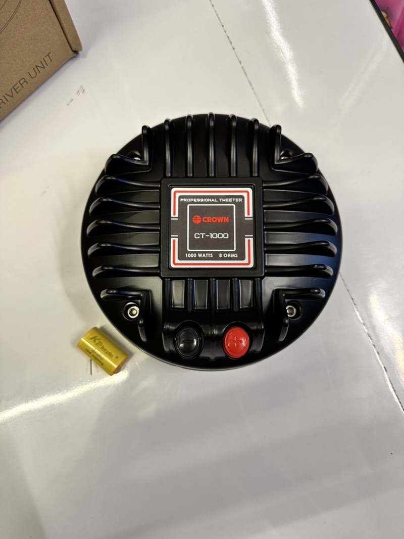 1pc Crown CT-1000 compression driver unit 1000watts 8ohms Tweeter Bolt ...