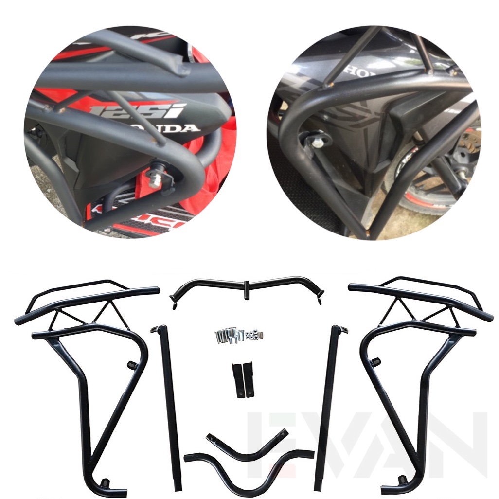 EVAN.SHOP Honda Click v2 125i Full Armor Crash Guard Stainless Steel ...